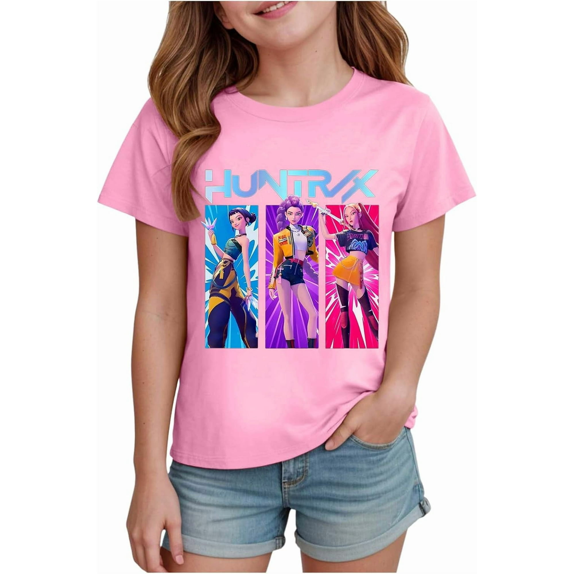 Click here for Boner K Pop Demon Shirt For Girls Cute Cartoon Gra... prices