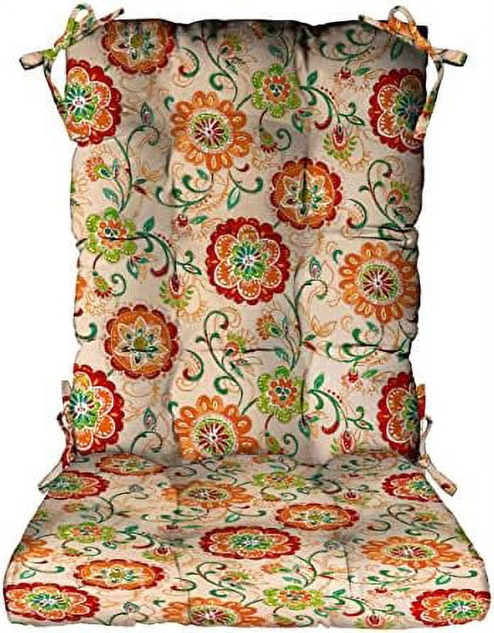 Indoor Outdoor Tufted Rocker Rocking Chair Pad Cushions, Choose Size ...
