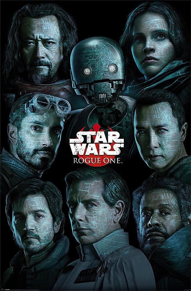 Star Wars: Rogue One - Movie Poster / Print (Characters) - Walmart.com