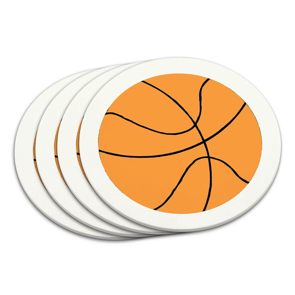 Cartoon Basketball Coaster Set - Walmart.com