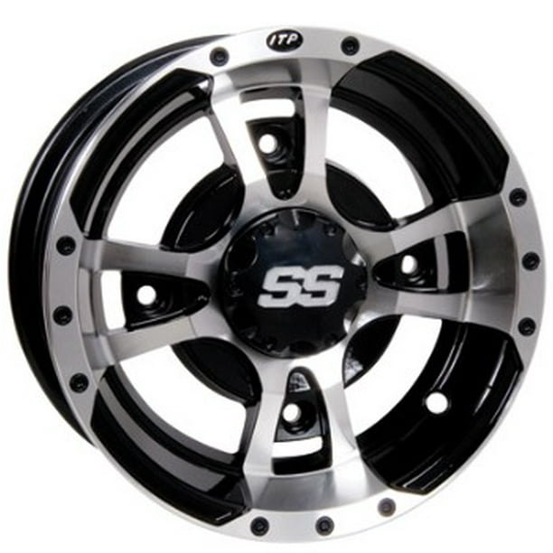 ITP SS112 Sport ATV Wheel Machined w/Black 10x5 (1028336404B) - Walmart.com