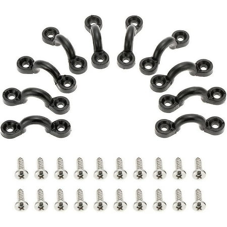 10pcs Nylon Bungee Deck Loops Tie Down Pad Eye With 20 Screws For Boat ...