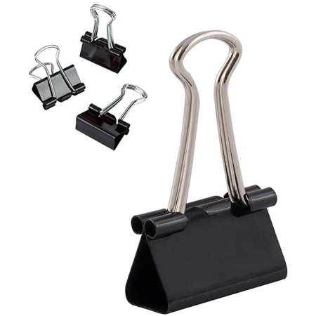 HISRFO 12 black folders | 25mm | Versatile Paper Clip Case | Workbook ...