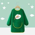 Afdoent Kids Art Smocks Boys Long Sleeve Crew Neck Apron Cute Printed ...