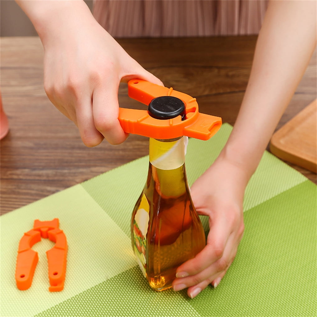Elroy Bottle Can Opener Manual Heavy Duty Plastic Bottles Gripper Lid ...