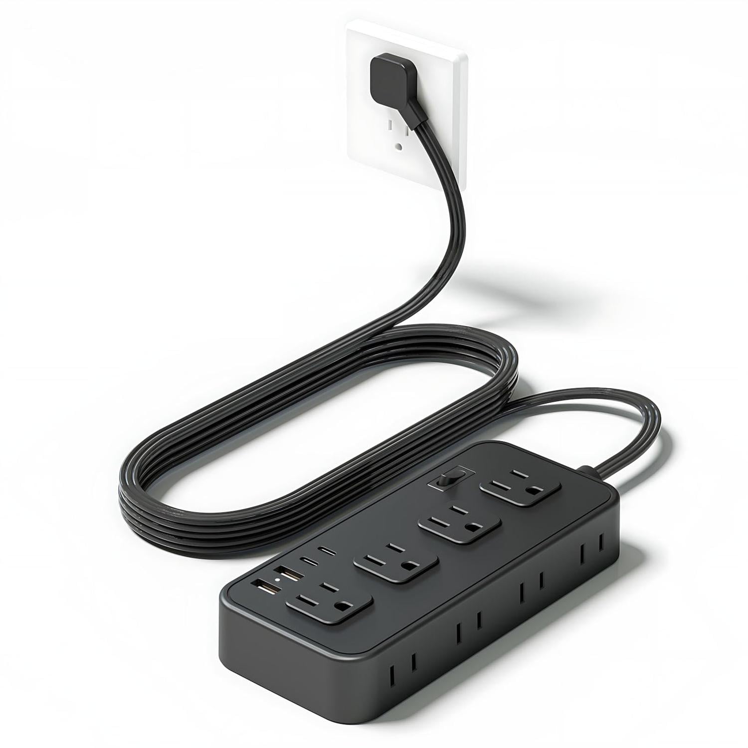 SSOUILI Multicontacto 12 En 1,con Protector de Sobretensión ...