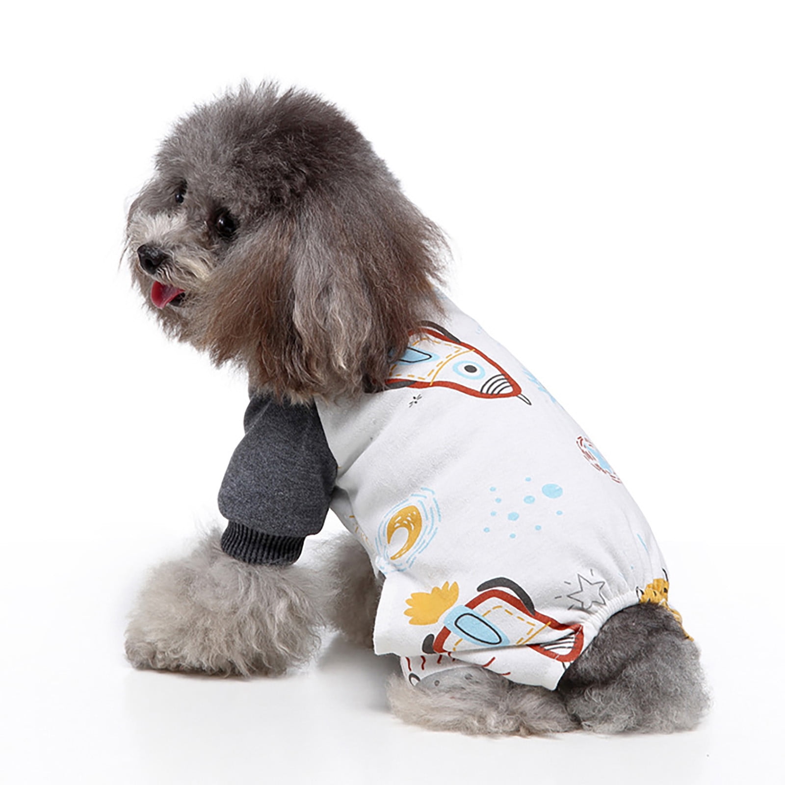 Click here for Vivavault Adorable Cartoon Space Flower Pet Pajama... prices