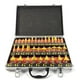 35 Piece Carbide 1/4" Shank Router Bit Set with Aluminum Carrying Case ...