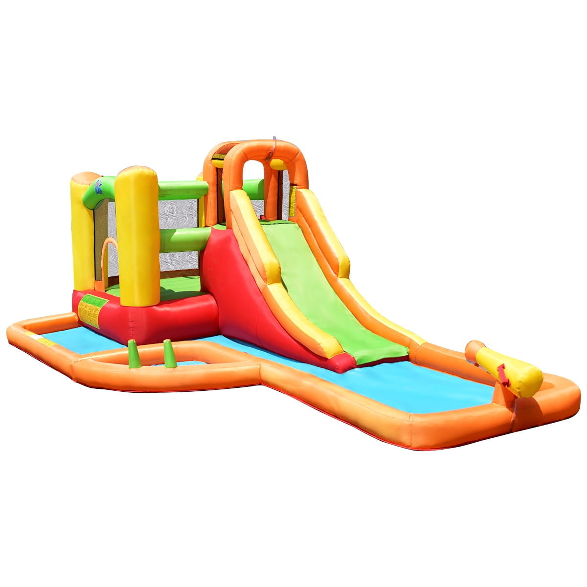 Topbuy Inflatable Splash Kids Water Park Slide Bounce Jumping Castle ...