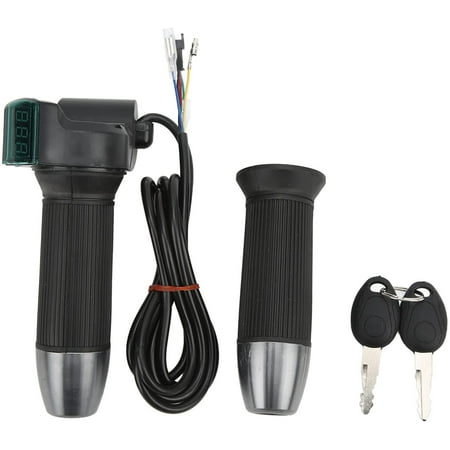 Handlebar Throttle Grip with Display Green Screen Rocket Lock for ...