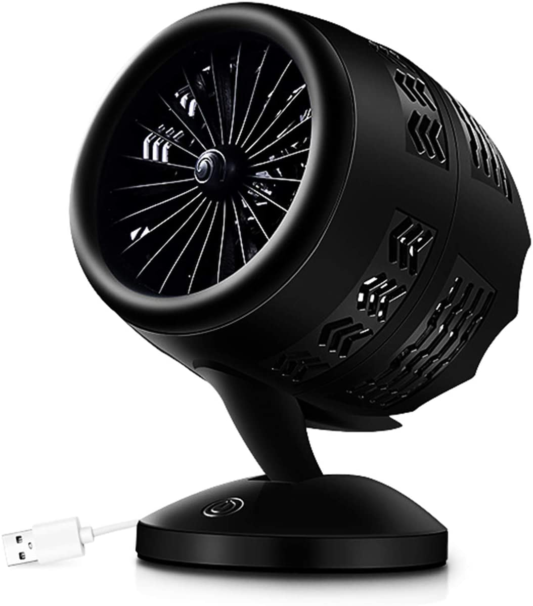 Small Personal USB Powered Desk Fan, Portable Mini Desk Fan With Twin ...