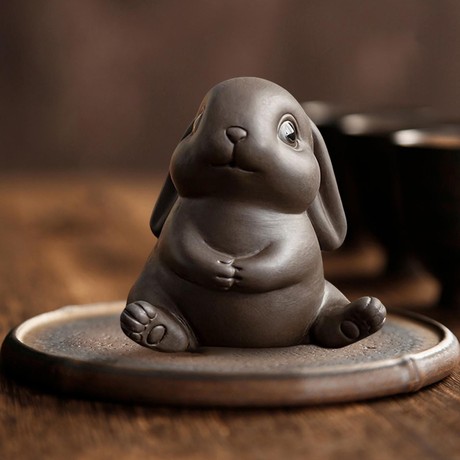 Rabbit Figurine Bunny Statue Sculpture, Craft Art Collection Artwork ...