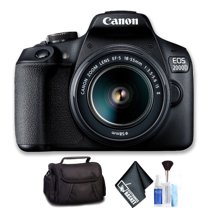 Canon EOS 2000D with EF-S 18-55mm IS II Lens (Intl Model) Standard ...