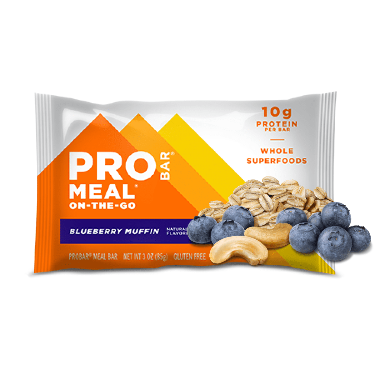 PROBAR - MEAL Bar, Blueberry Muffin - Natural Energy, Non-GMO, Gluten ...