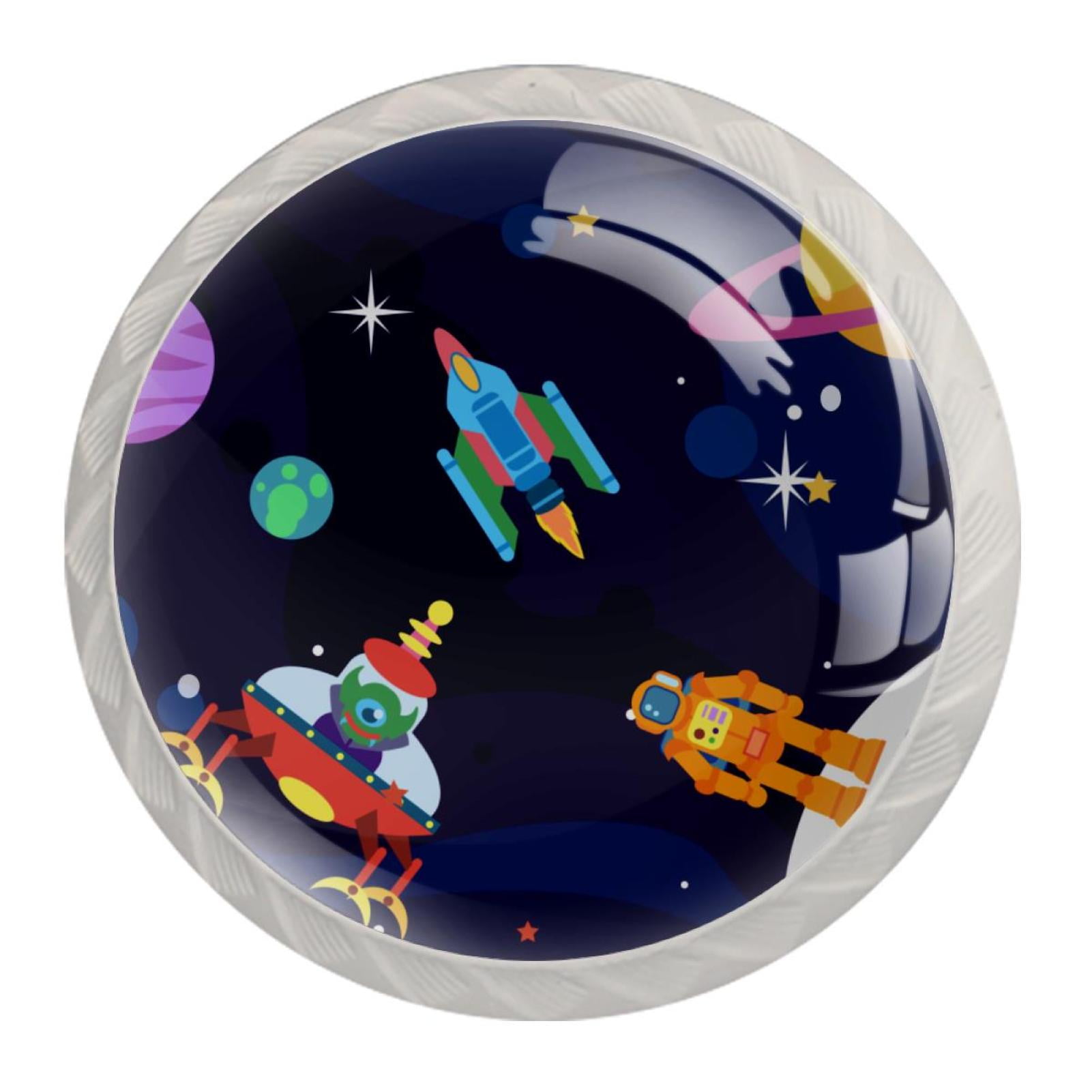 4 Pcs Outer Spaceship Planet Knobs for Kitchen Cabinet Cupboard Dresser ...
