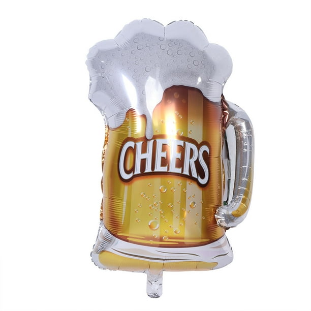 Aluminum Foil Mug Cheers Balloon Wedding Birthday Party Decoration(Beer ...