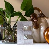 On the Surface Rustic Wooden Letter E, 4 Inch Wall Decor DIY Projects ...