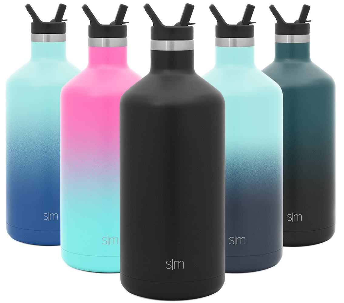 Simple Modern 64 Oz Ascent Water Bottle With Straw Lid Stainless Simple Modern 64 Oz Ascent Water Bottle With Straw Lid Stainless