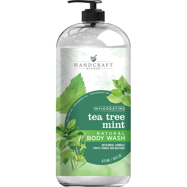Handcraft Tea Tree Mint Body Wash 16 oz - Extra Strength Body Wash For ...