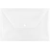 JAM Paper Plastic Envelopes, 9.8x14.5, 12/Pack, Blue, Button String ...