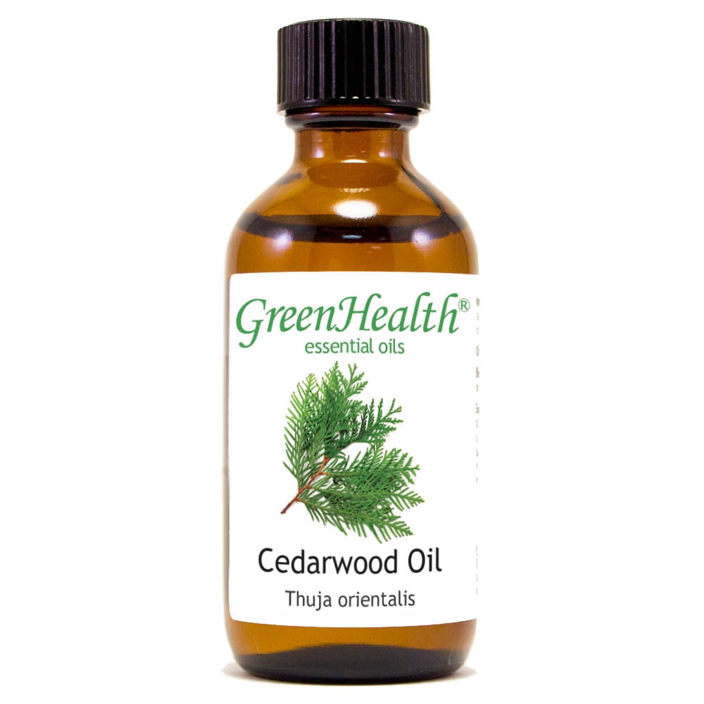 Cedarwood Essential Oil - 2 fl oz (59 ml) Glass Bottle w/ Cap - 100% ...