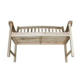 Outdoor Slat Back Bench - Unfinished - Walmart.com