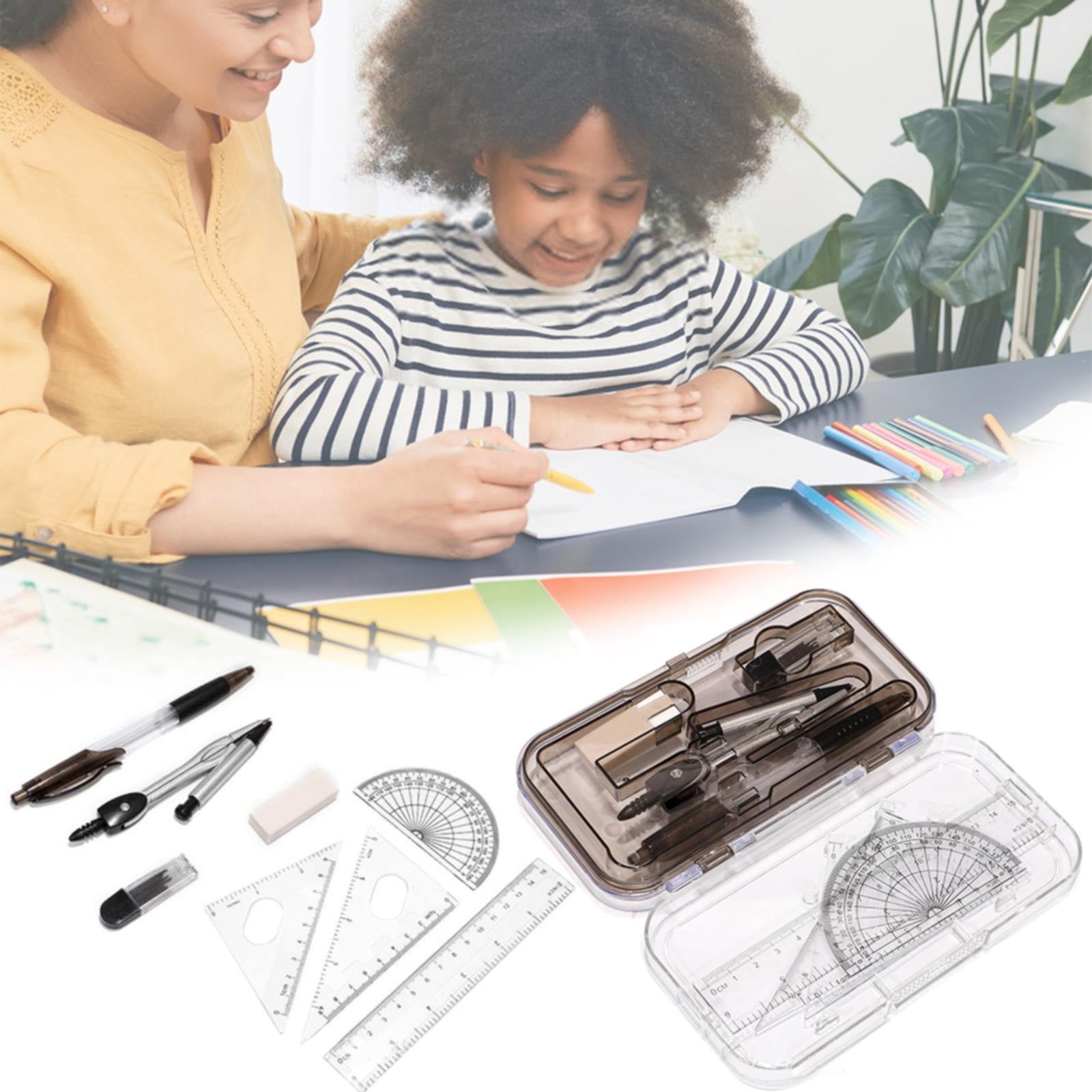 Nomeni Math And Geometry Kit 8 Student Supplies With Proof Storage Box ...