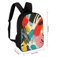 Abstract Colorful Brush Strokes Art Backpack Backpack Student Backpack ...