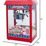 Winco POP-8R New 8 Ounce Red Hot Air Commercial Electric Popcorn ...