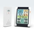 hygrothermograph,Alarm Snooze Function Color Touchable Screen With Time ...