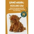 "Living Nature 12"" Stuffed Highland Cow Toy with Sound - Realistic ...