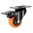 Caster Wheels 2 Inch - Set of 4 Swivel Plate Casters, 150lbs Capacity ...