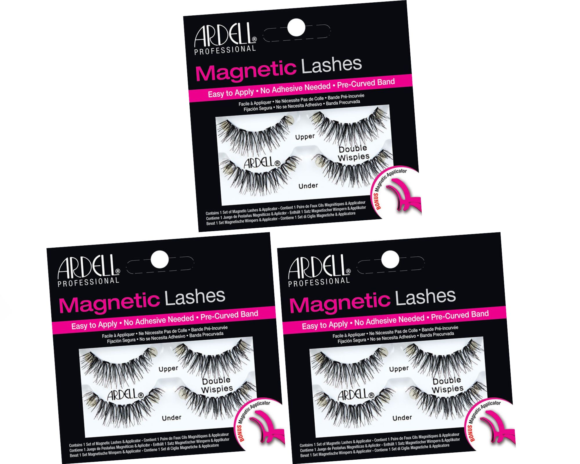 Ardell - Magnetic - Double Wispies W/Applicator (67951+) x 3 - Walmart.com