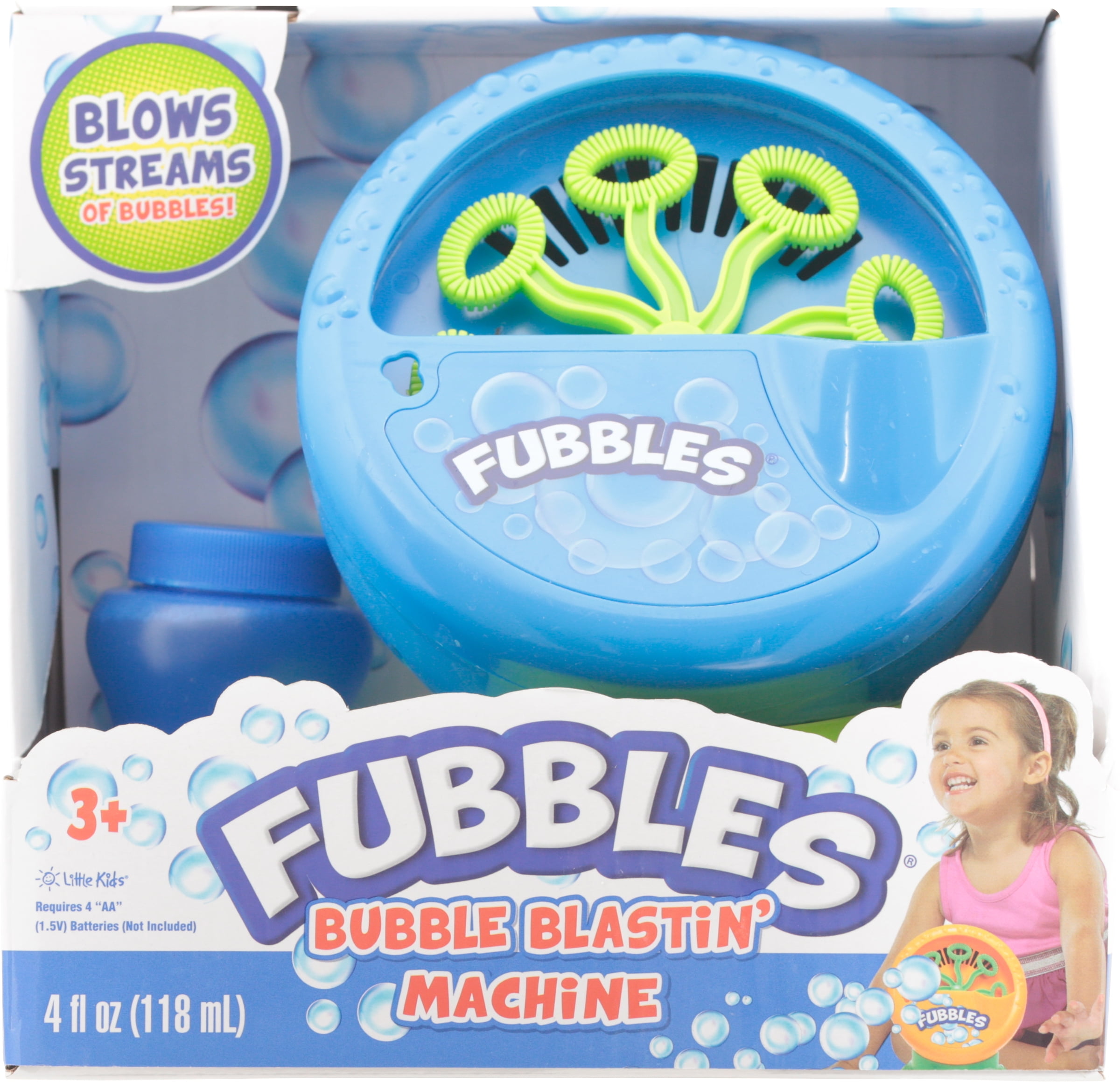 Little Kids Fubbles Bubble Party Bubble Machine - Green/Orange ...