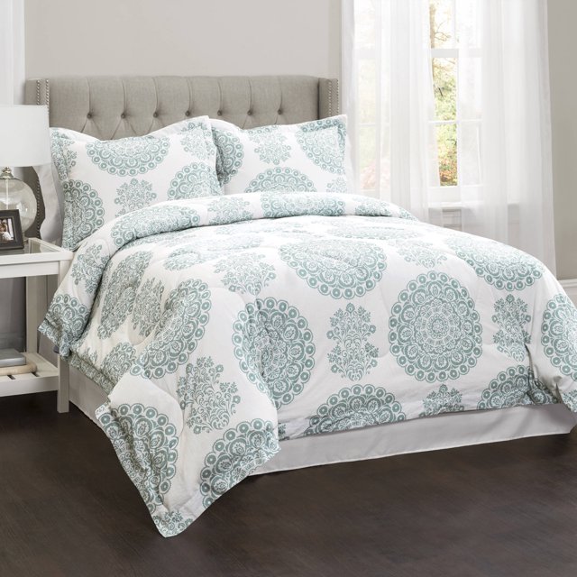 Evelyn Medallion 4-Piece Bedding Comforter Set - Walmart.com