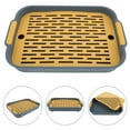 Rabbit Litter Box with Grate, 10.5 x 7.2 Inch Guinea Pig Litter Pan ...