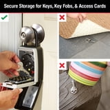 Master Lock 5422D Portable Key Safe, 3-1/8 in. Wide, Combination Push ...