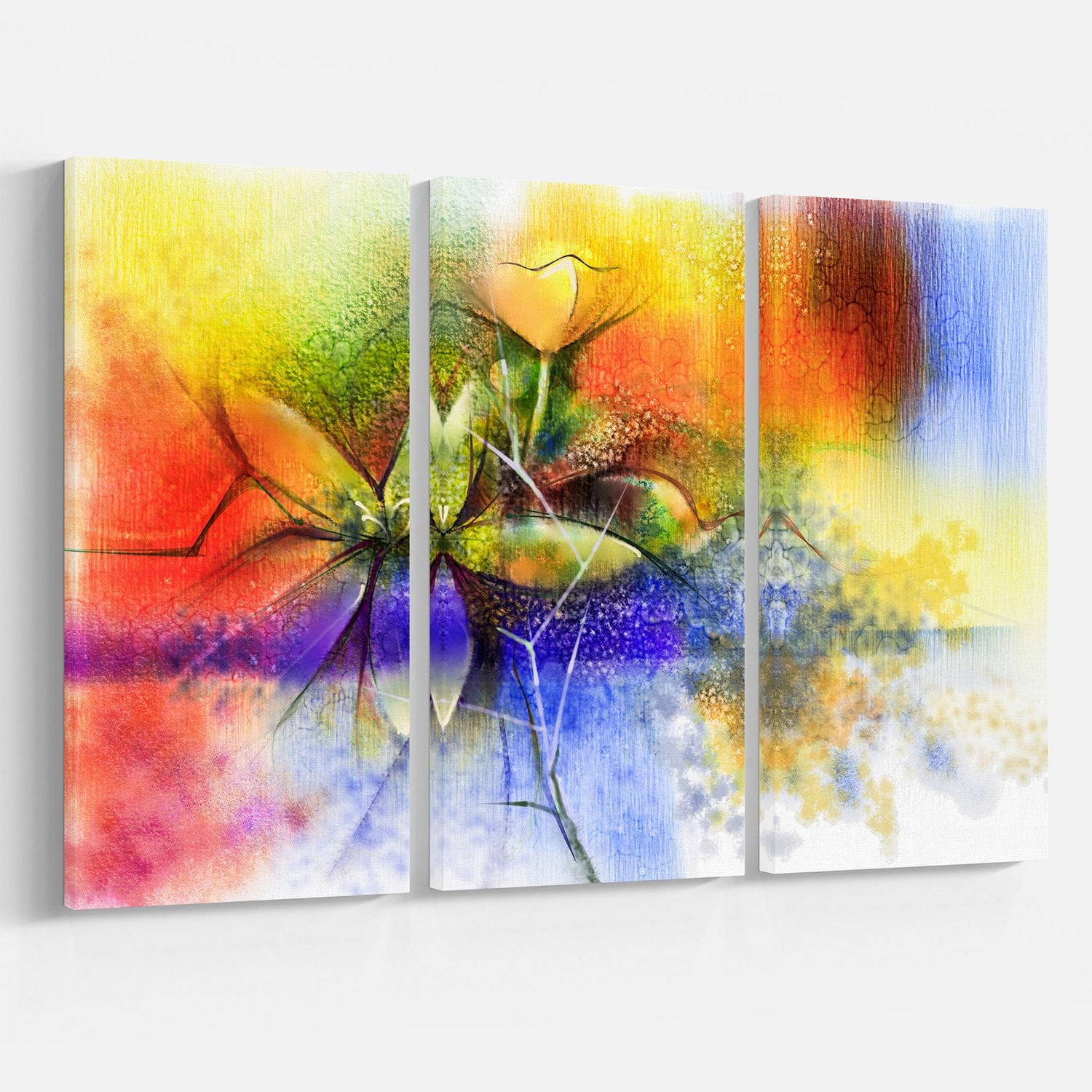 Click here for Designart Design Art Colorful Flower Fusion Canvas... prices