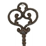 Set of 6 Rustic Vintage Cast Iron Antique Heart Scroll Victorian Keys ...