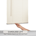 Lotus & Windoware Cordless 1" Vinyl Mini Blind Light Filtering ...