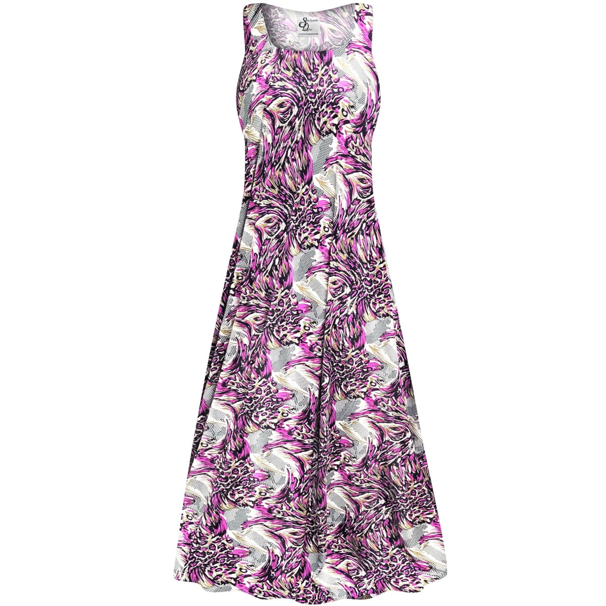 Plus size 9x Extra Tall Women Square Neck Sleeveless Purple Dewdrop A ...