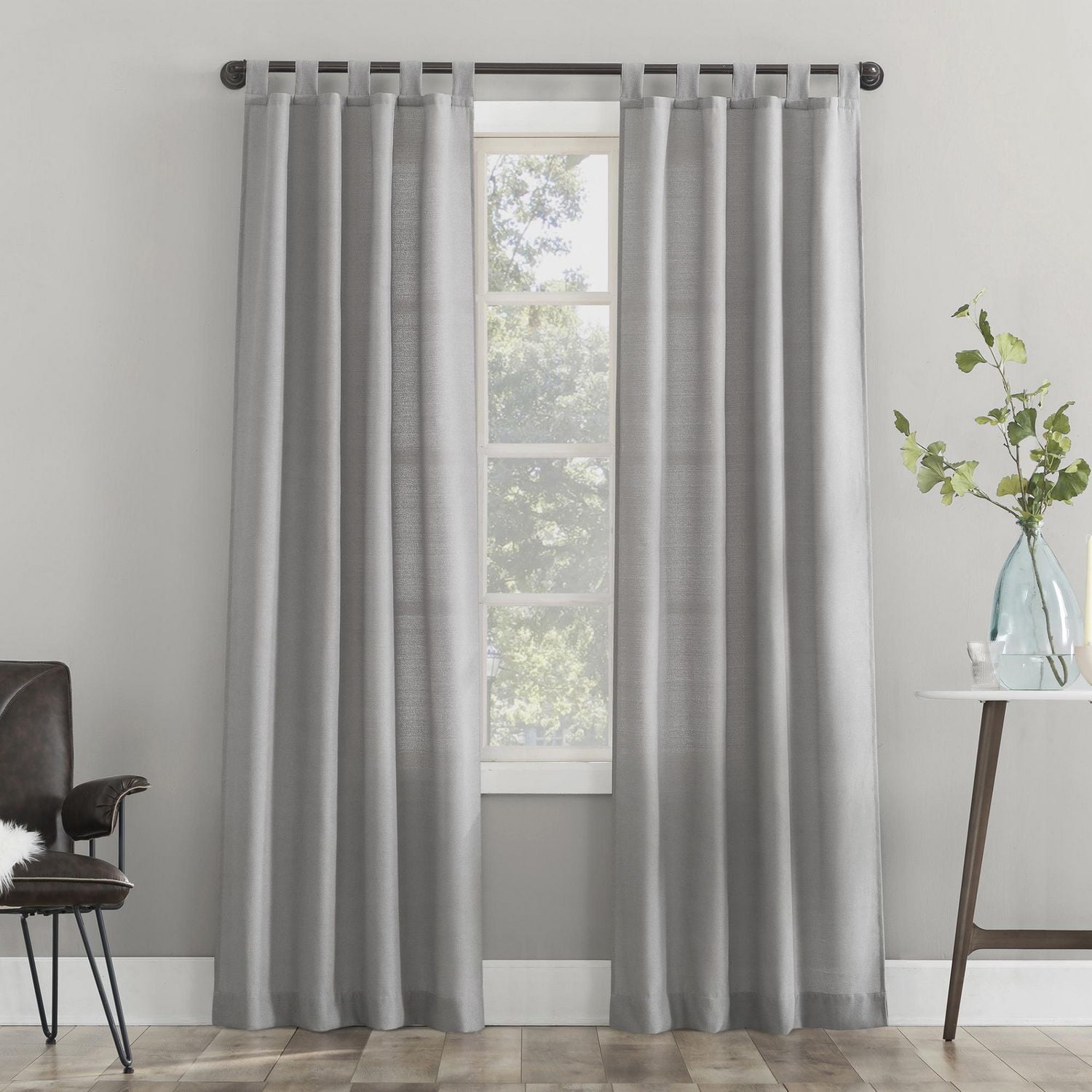 Click here for Mainstays 2-Pack Jensen Tab Top Semi-Sheer Window... prices