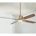 Chelia 56 in. Indoor Gold LED Ceiling Fan with Reversible Blades and ...