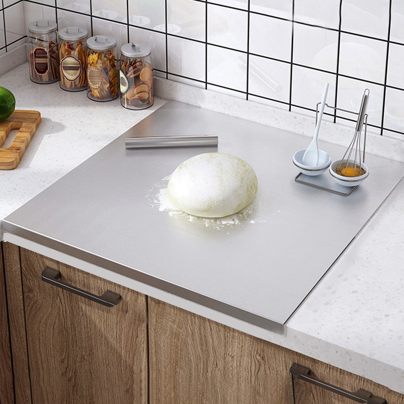 Washranp Cutting Board,Extra Large Stainless Steel Non-stick Chopping ...