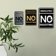 Portrait Round Absolutely No Soliciting Sign (Red) - Small - Walmart.com