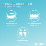 Intex Family Swim Center Round Inflatable Outdoor Pool with Cover ...