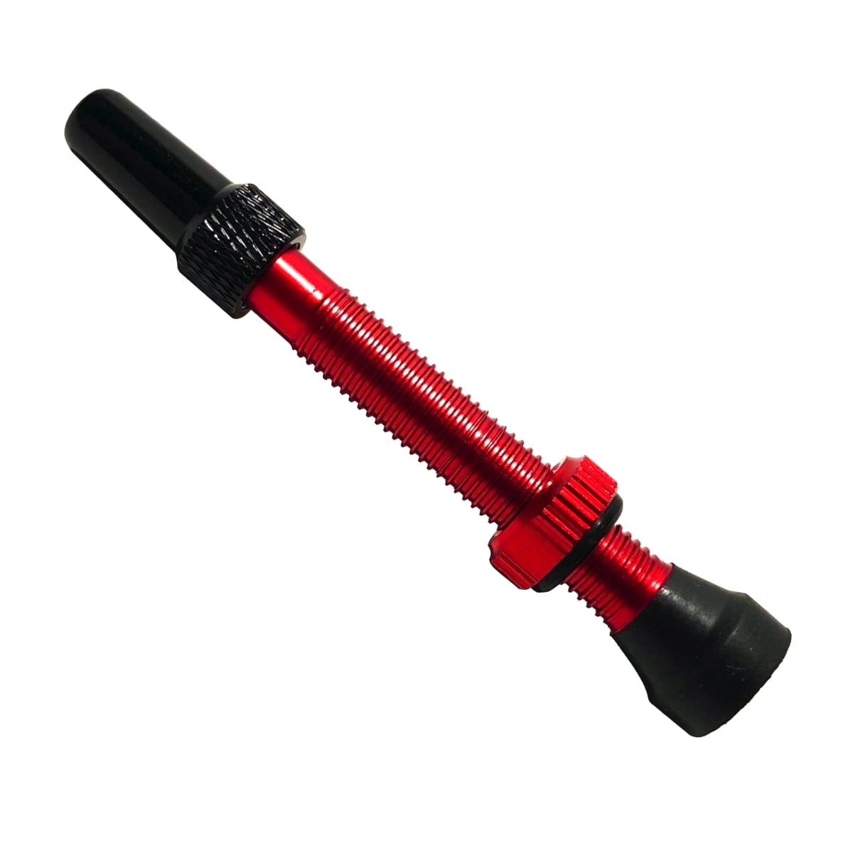 44mm Tubeless Red Presta Valve Stem with Removable Core and Aluminum ...
