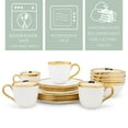 Elanze Designs Metallic Bubble Ceramic Dinnerware 16 Piece Set ...