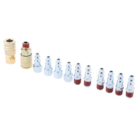 12 Pieces High-performance Quick Coupling Set, Connections 1/4 NPT ...