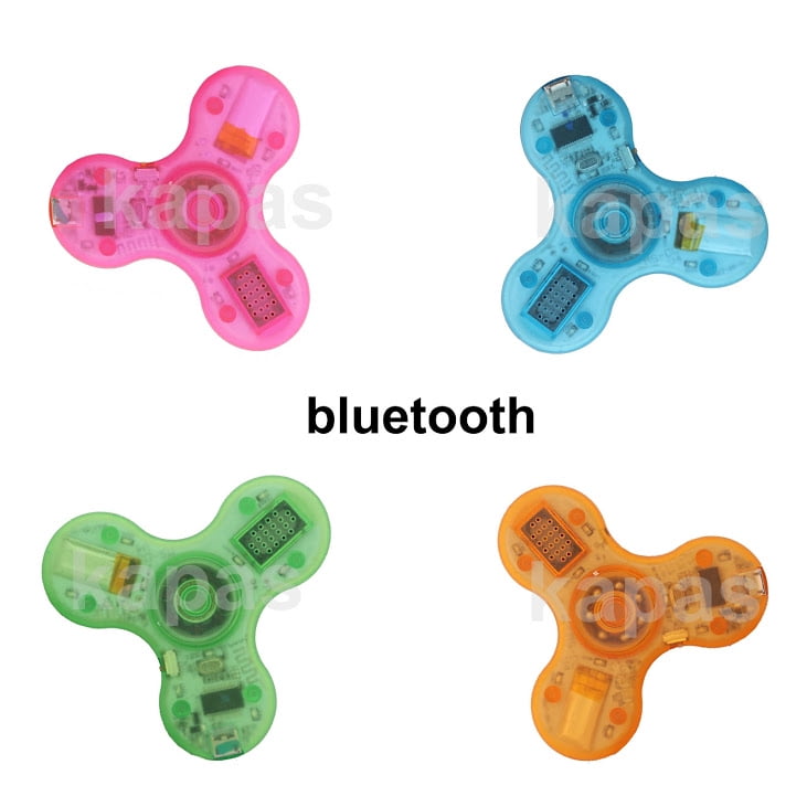 Crystal Bluetooth Hand Fidget Spinner with LED - 4 pack 4 color Hand ...